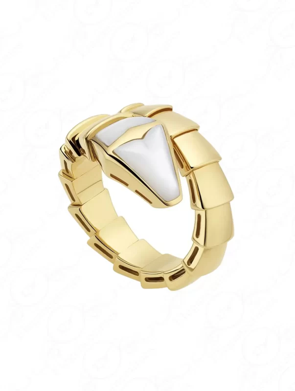Buy Authentic Bvlgari Serpenti MOP Ring - In Dubai