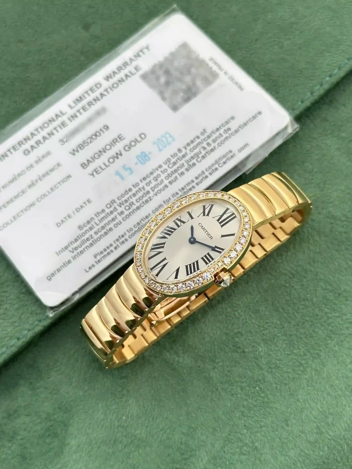 Buy Cartier Baignoire Diamonds Watch - In Dubai
